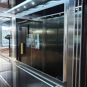 Elevator Interior Mirrored Display - Microkey Digital Signage